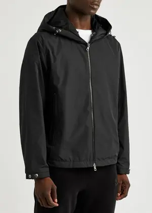 Moncler Traversier Hooded Nylon Jacket - Black