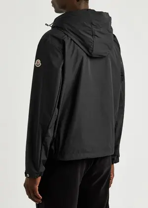 Moncler Traversier Hooded Nylon Jacket - Black