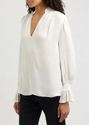 Alice + Olivia Monica Chiffon Blouse