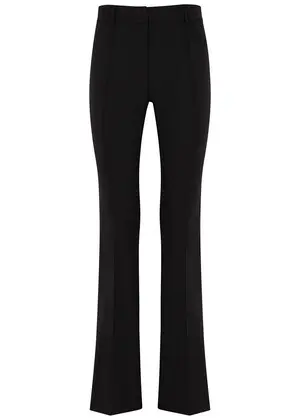 Veronica Beard Hibiscus Flared-leg Trousers