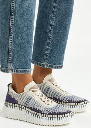 Chloé Nama Panelled Sneakers - Multicoloured