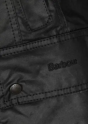 Barbour Beadnell Waxed Cotton Jacket - Black