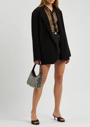 Norma Kamali Oversized Stretch-jersey Blazer