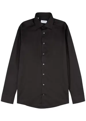 Eton Cotton-twill Shirt - Black