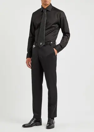 Eton Cotton-twill Shirt - Black