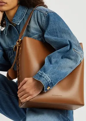 Stella McCartney Lace-up Faux Leather Tote