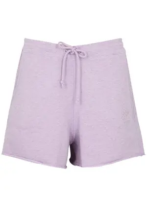 GANNI Organic Cotton Drawstring Shorts - Lilac