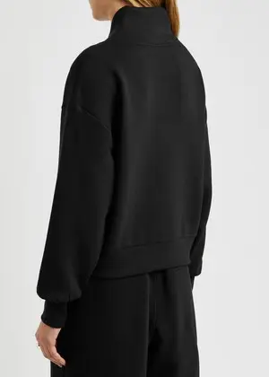 Varley Davidson Half-zip Stretch-jersey Sweatshirt - Black