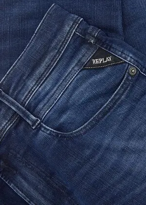 REPLAY Anbass Hyperflex Slim-leg Jeans