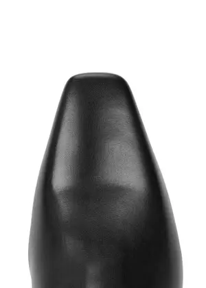 TOTEME Leather Ankle Boots - Black