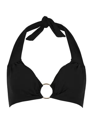Melissa Odabash Brussels Halterneck Bikini Top - Black