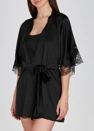 FLEUR OF ENGLAND Signature Silk-blend Robe