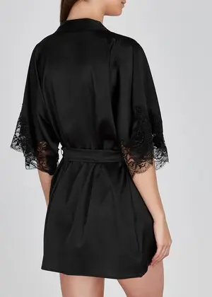 FLEUR OF ENGLAND Signature Silk-blend Robe