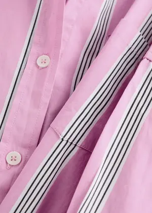 LMND Chiara Striped Cotton-poplin Shirt