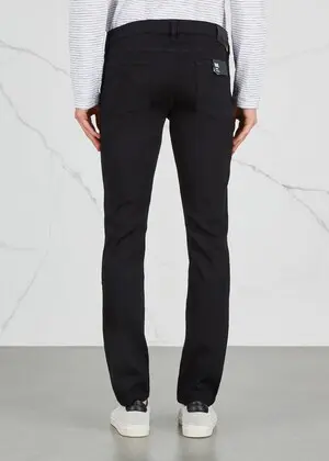 Paige Lennox Slim-leg Jeans - Nearly Black