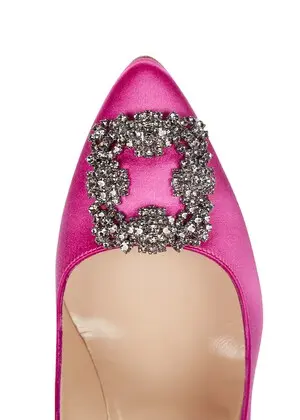 Manolo Blahnik Hangisi 105 Pumps - Fuchsia