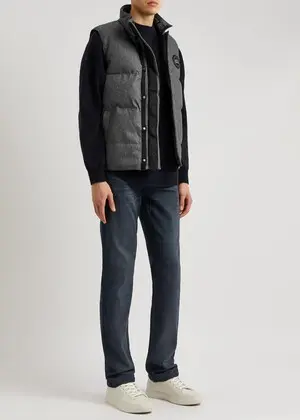 Canada Goose Garson Quilted Wool-blend Gilet - Light Grey