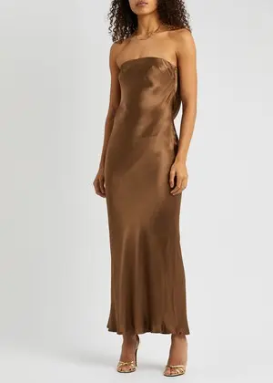 Bec & Bridge Moon Dance Strapless Maxi Dress
