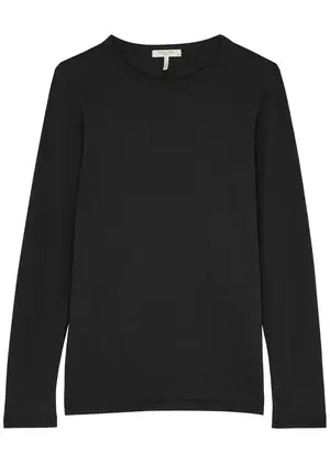 Rag & Bone The Slub Cotton Top - Black
