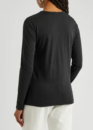 Rag & Bone The Slub Cotton Top - Black