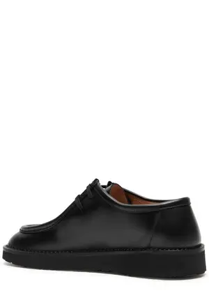 Loewe Faro Leather Derby Shoes - Black
