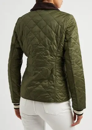 Barbour Deveron Quilted Shell Jacket - Olive