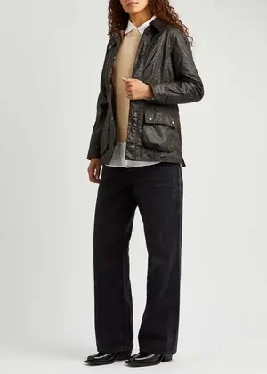 Barbour Beadnell Waxed Cotton Jacket - Brown