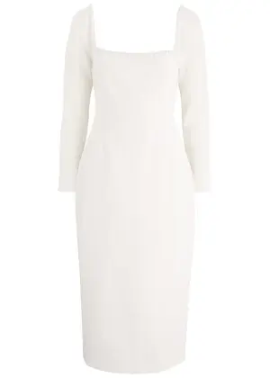 Oddmuse Embellished Midi Dress - White