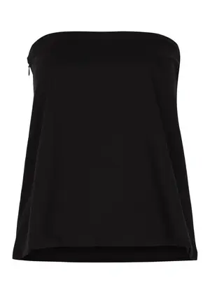 AEXAE Strapless Woven Top