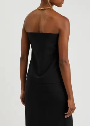 AEXAE Strapless Woven Top