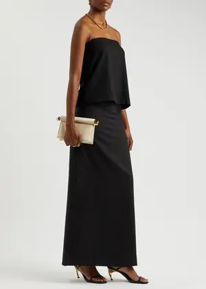 AEXAE Strapless Woven Top
