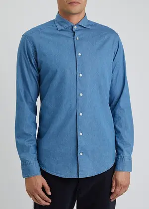 Eton Chambray Shirt - Blue