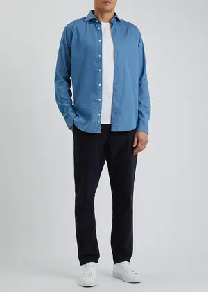 Eton Chambray Shirt - Blue