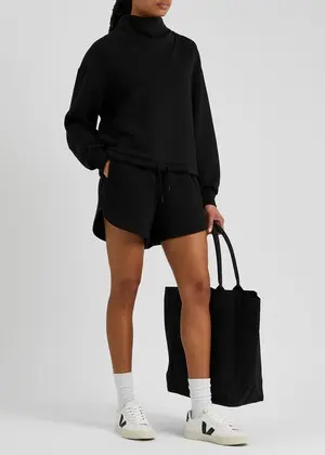 Varley Betsy Stretch-jersey Sweatshirt - Black