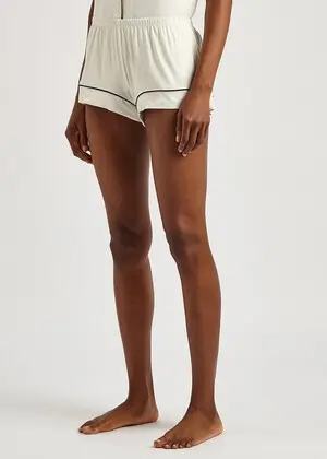 Eberjey Gisele Stretch-jersey Pyjama Set - Ivory