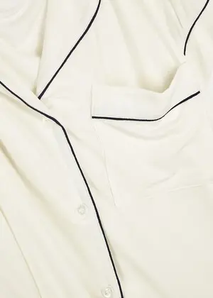 Eberjey Gisele Stretch-jersey Pyjama Set - Ivory