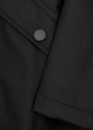 Rains Hooded Waterproof Jacket - Black