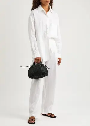 AEXAE Wide-leg Linen Trousers