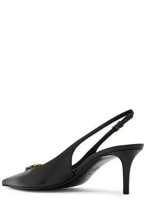 Valentino Garavani 60mm Vlogo Slingback Pumps - Black