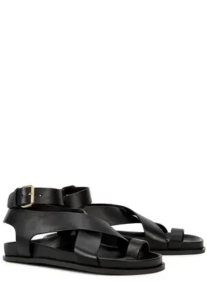 A.emery Jalen Leather Sandals - Black
