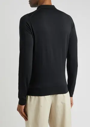 John Smedley Belper Merino Wool Polo Shirt