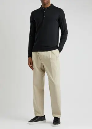John Smedley Belper Merino Wool Polo Shirt