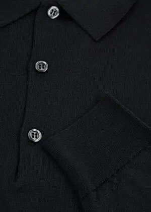 John Smedley Belper Merino Wool Polo Shirt