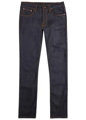 Nudie Contrast Stitching Jeans For Men