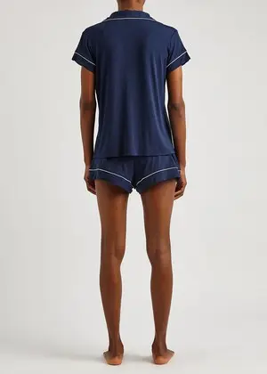 Eberjey Gisele Stretch-jersey Pyjama - Navy
