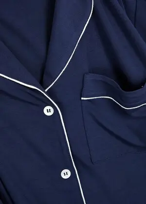 Eberjey Gisele Stretch-jersey Pyjama - Navy