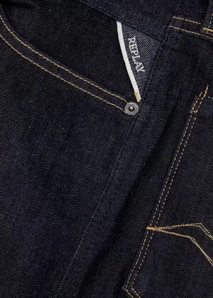 REPLAY Anbas Hyperflex Re-used Slim-leg Jeans - Dark Blue