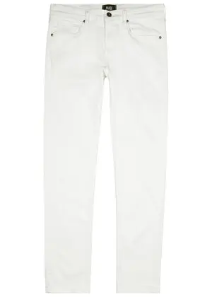 Paige Lennox Slim-leg Jeans - White