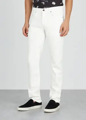 Paige Lennox Slim-leg Jeans - White