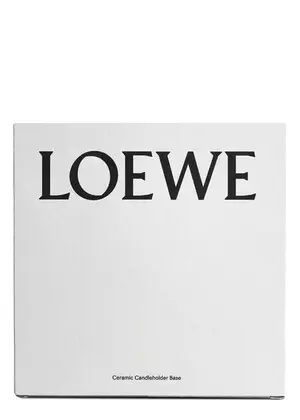 Loewe Base For Wax Candleholder, Wax Candleholder, Black Glazed Terracotta Base